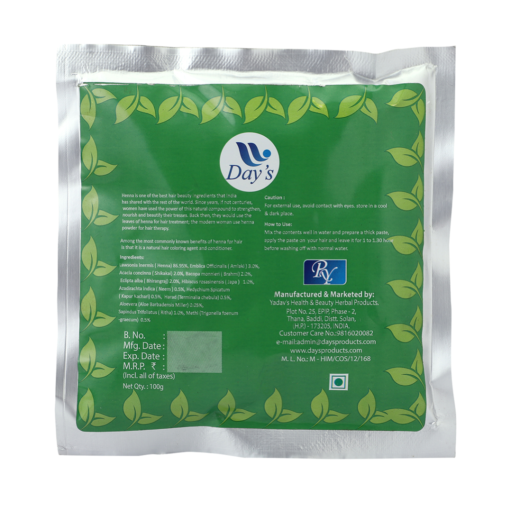 100% Herbal Mehandi (Pack of 2) - Day's Health & Beauty